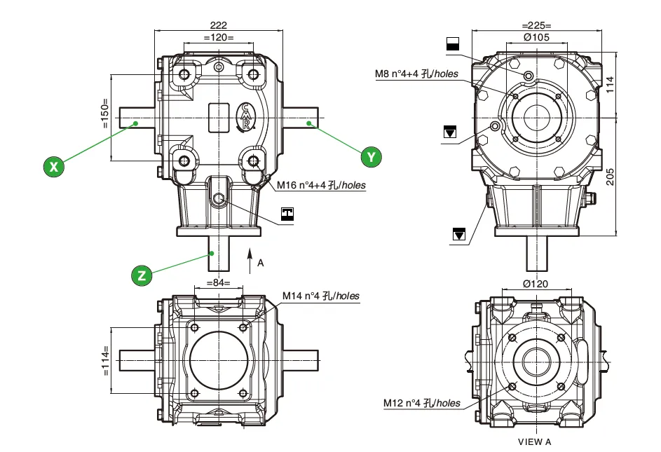 EP-T-90 Cast Iron Dryer Gearbox - Singapore power transmission ...
